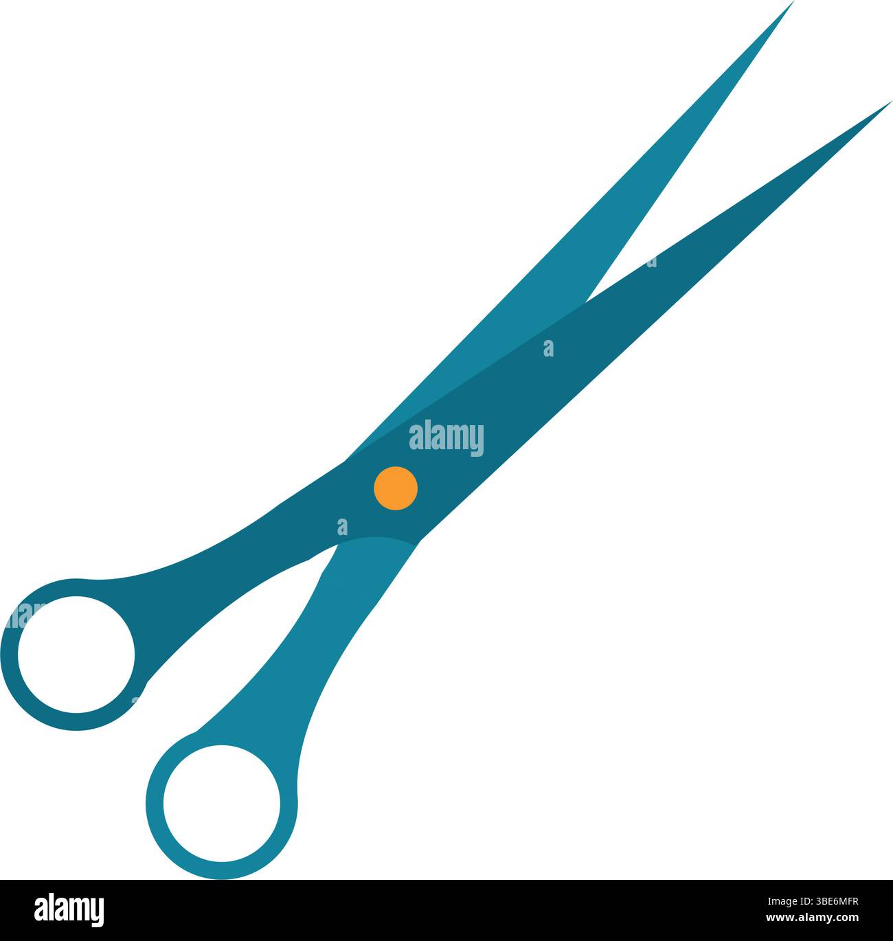 Closed barber scissors. Vector Stock Vector Image & Art - Alamy