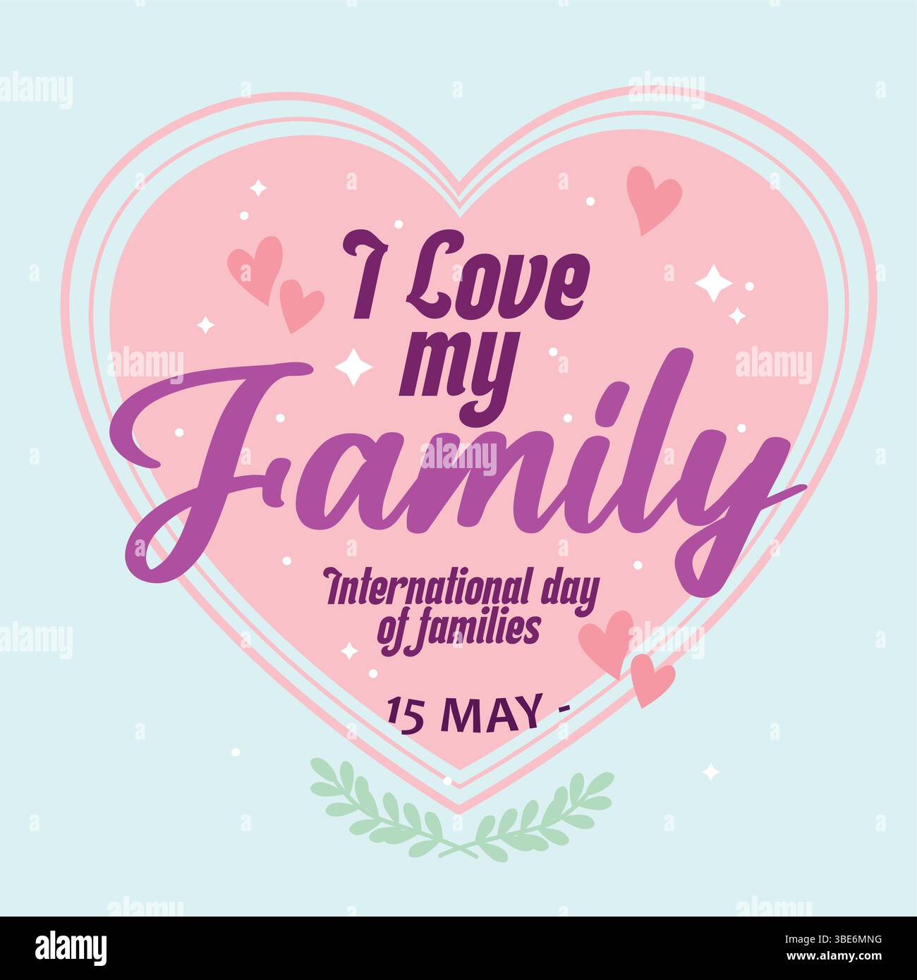 I love my family. Vector Stock Vector Image & Art - Alamy