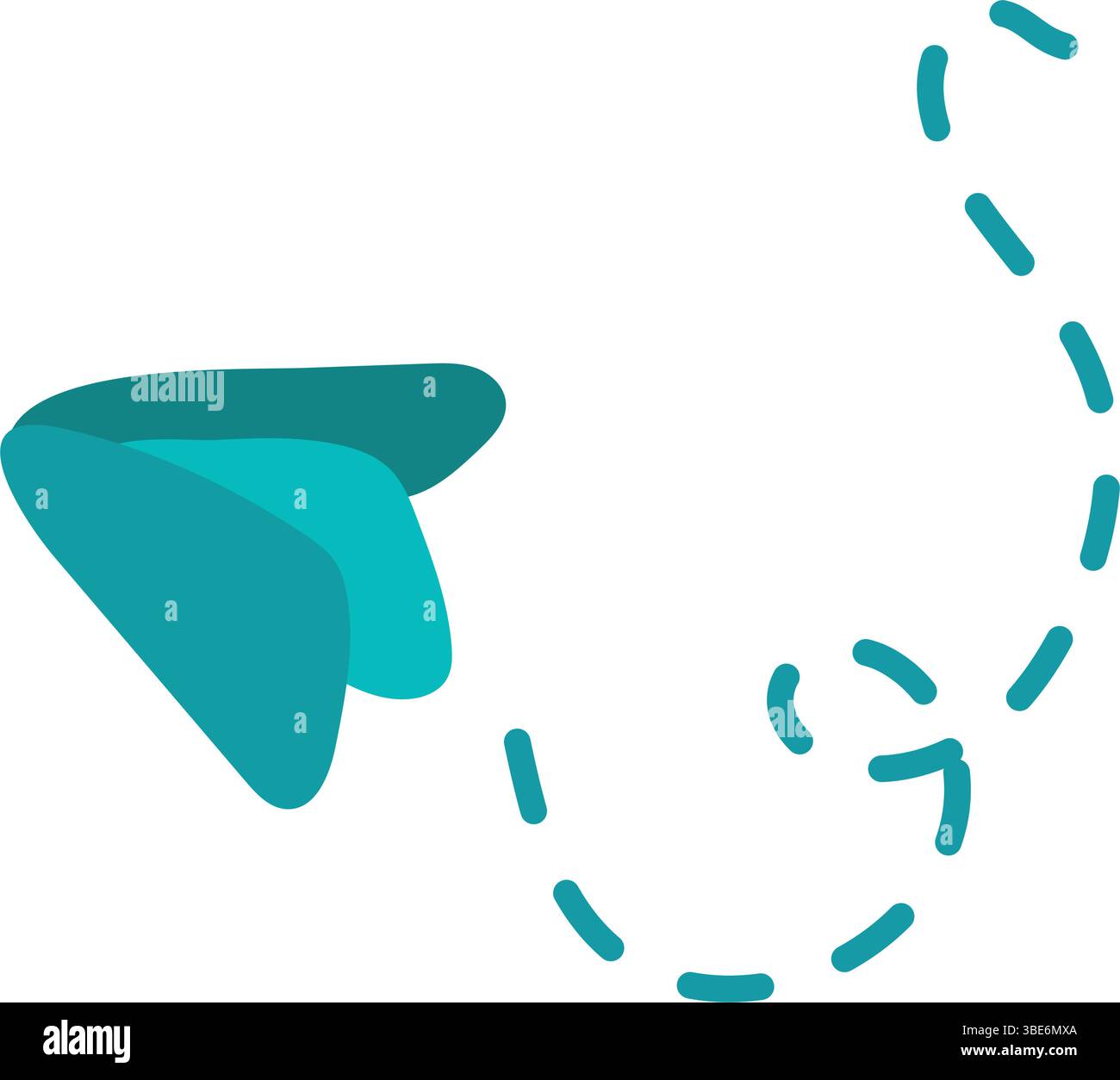 Plane flying line path Stock Vector Images - Alamy
