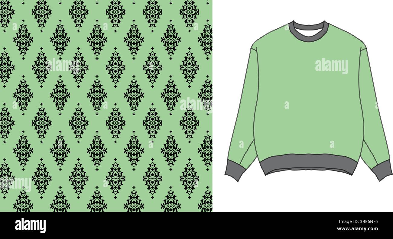 Denim mini skirt design featuring a blue and orange geometric pattern ...