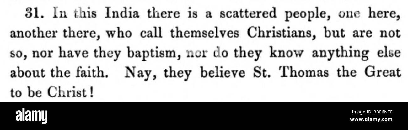 Jordanus, on Saint-Thomas Chrsitians in India (Mirabilia Descripta ...