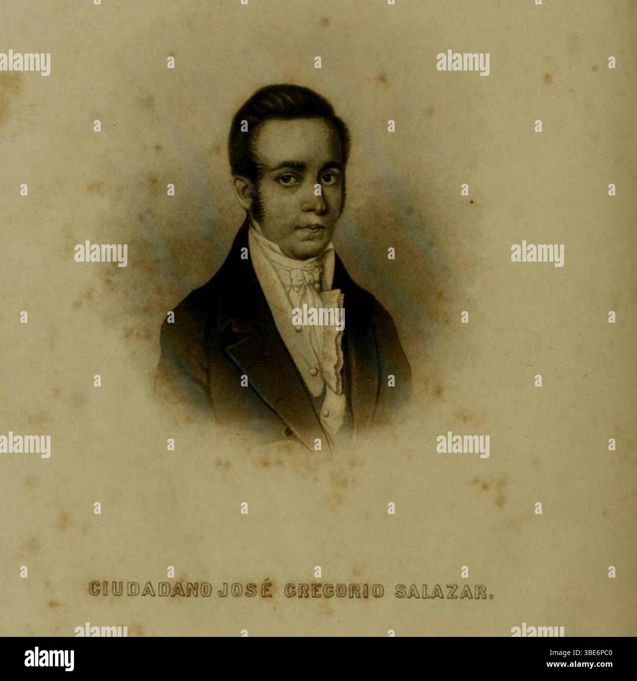 Jose Gregorio Salazar president of Central America and political chief ...
