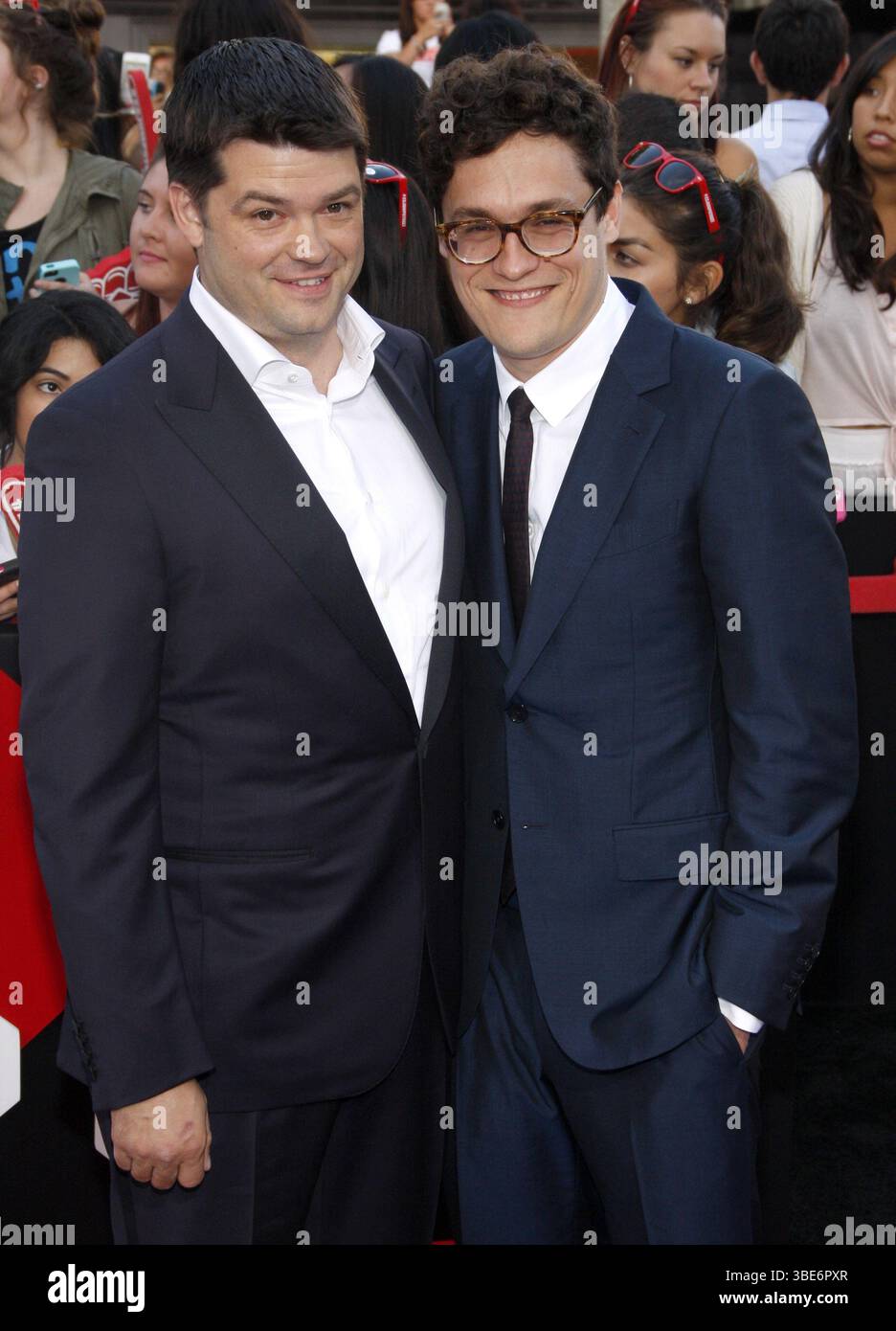 Chris Miller and Phil Lord at the Los Angeles premiere of "22 Jump ...