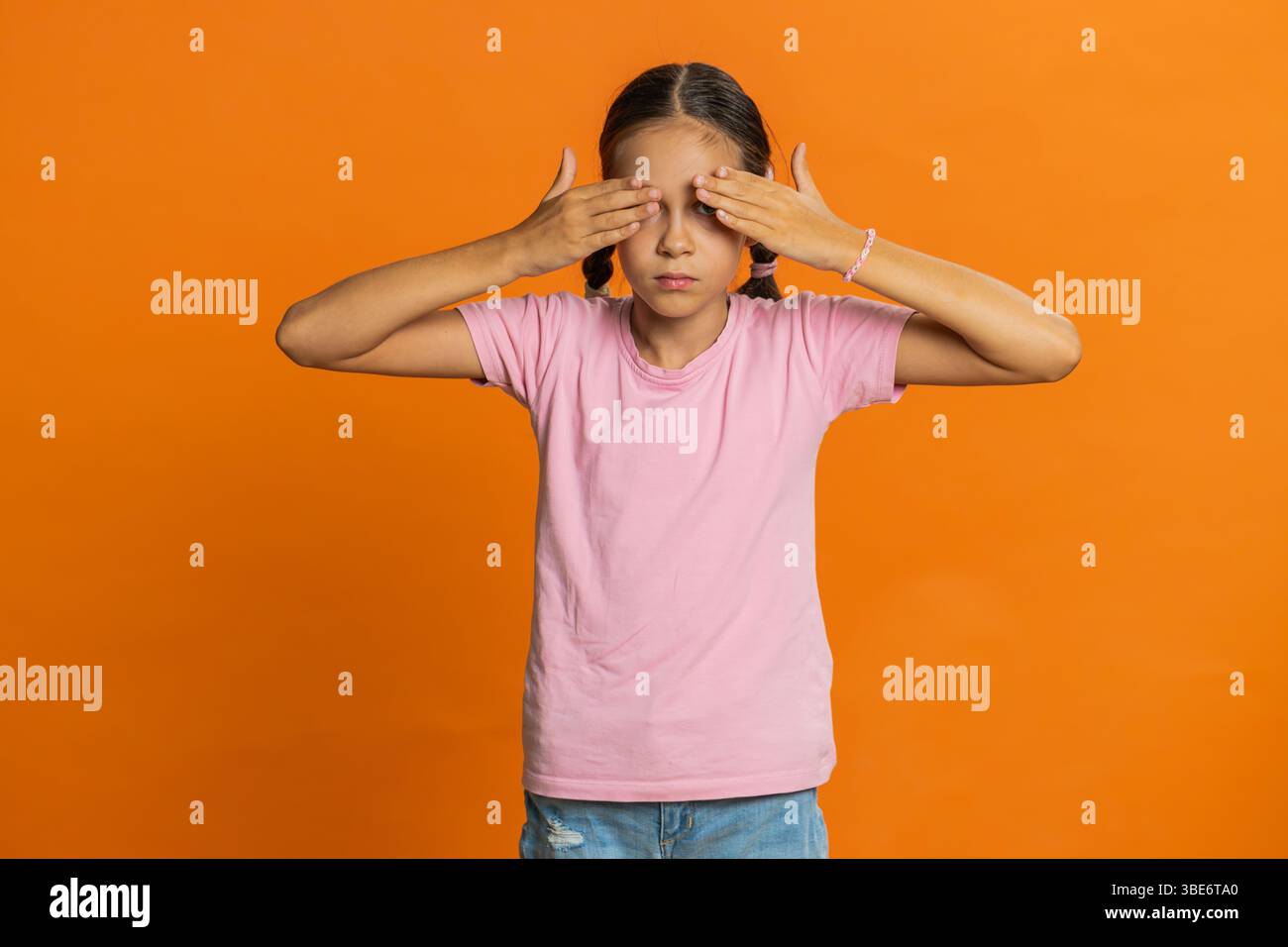 I don't want to look at this, awful. Afraid shocked preteen child girl ...