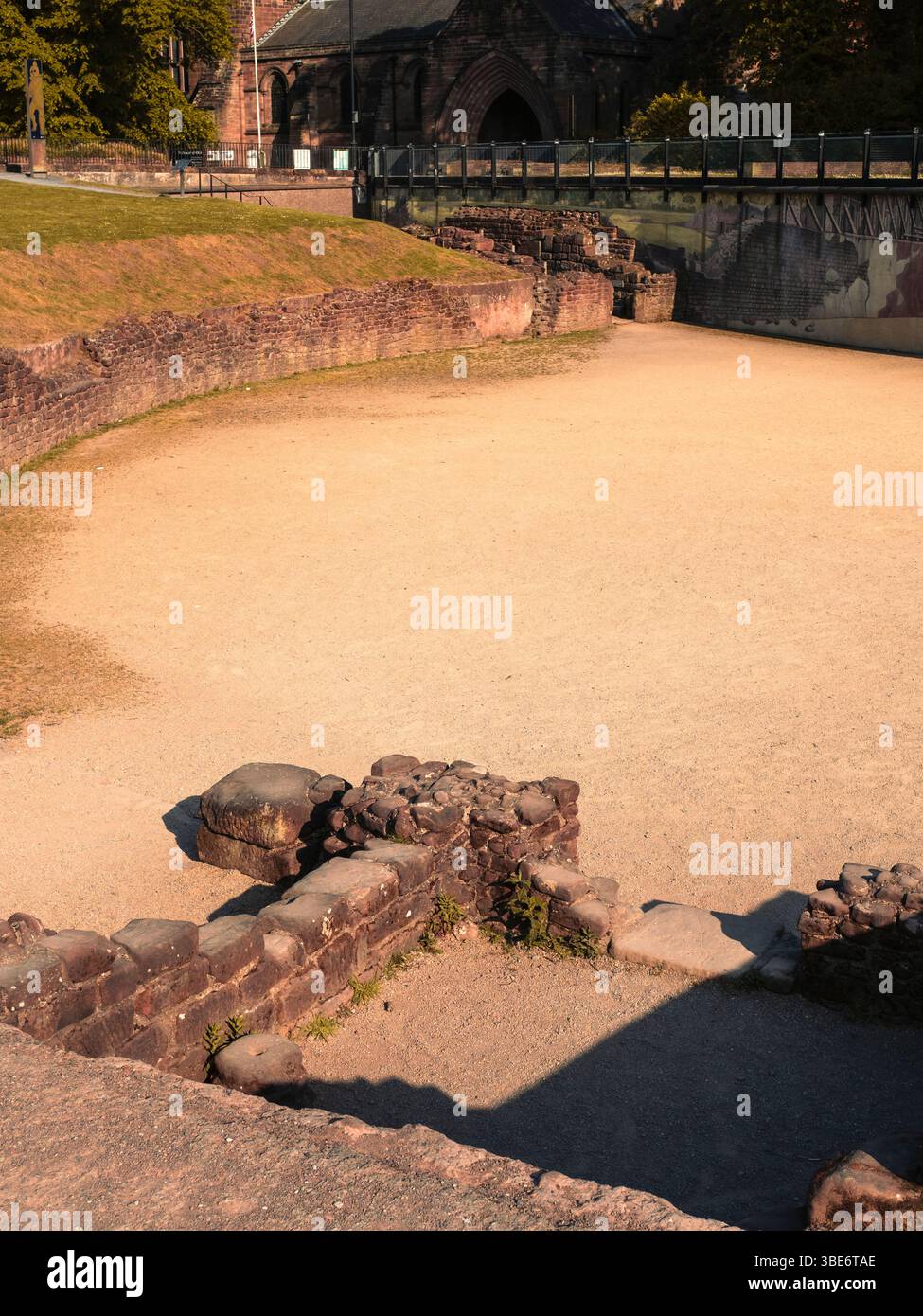 Ruins of the, Roman Amphitheatre, Chester, Cheshire, England, UK, GB ...