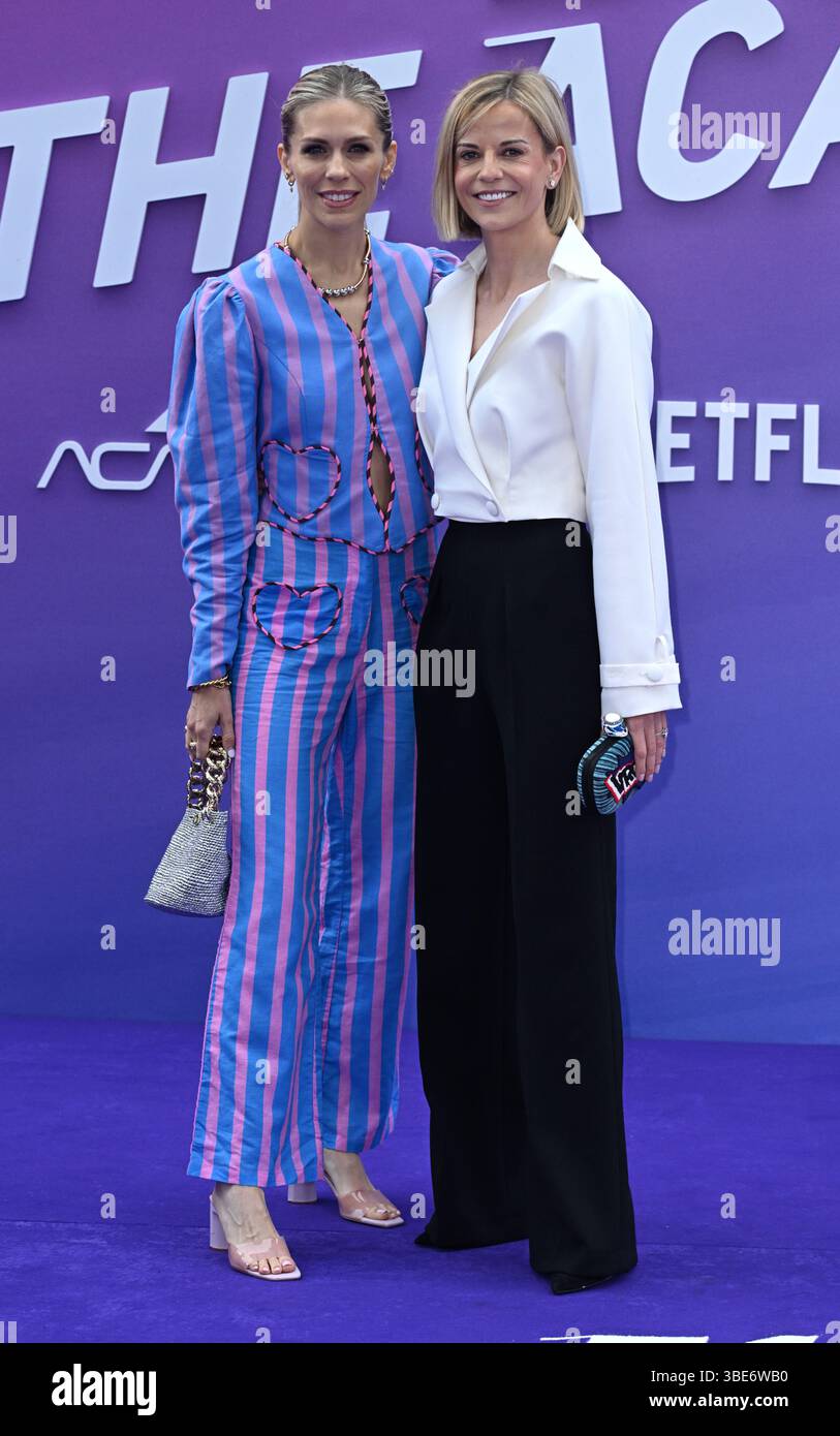 London, UK. May 27th, 2025. Nicki Shields and Susie Wolff arriving at ...