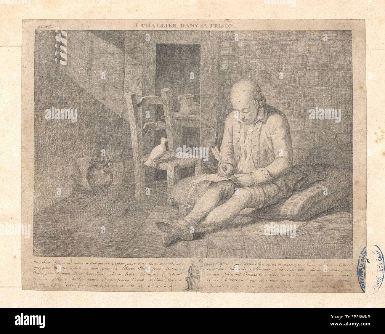 Joseph Chalier dans sa prison Stock Photo - Alamy