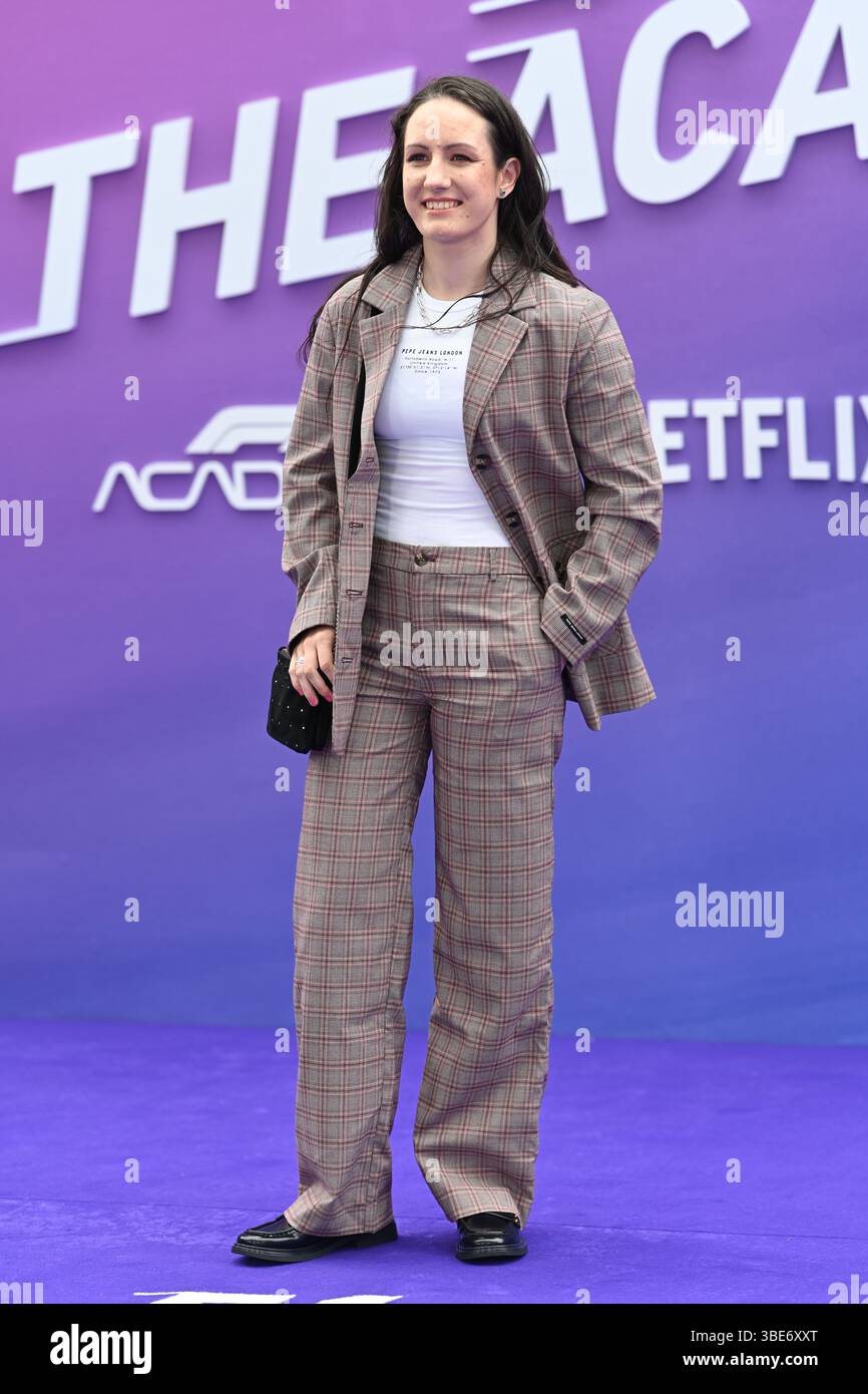 LONDON, UK. 27th May, 2025. Alisha Palmowski at F1: The Academy London ...