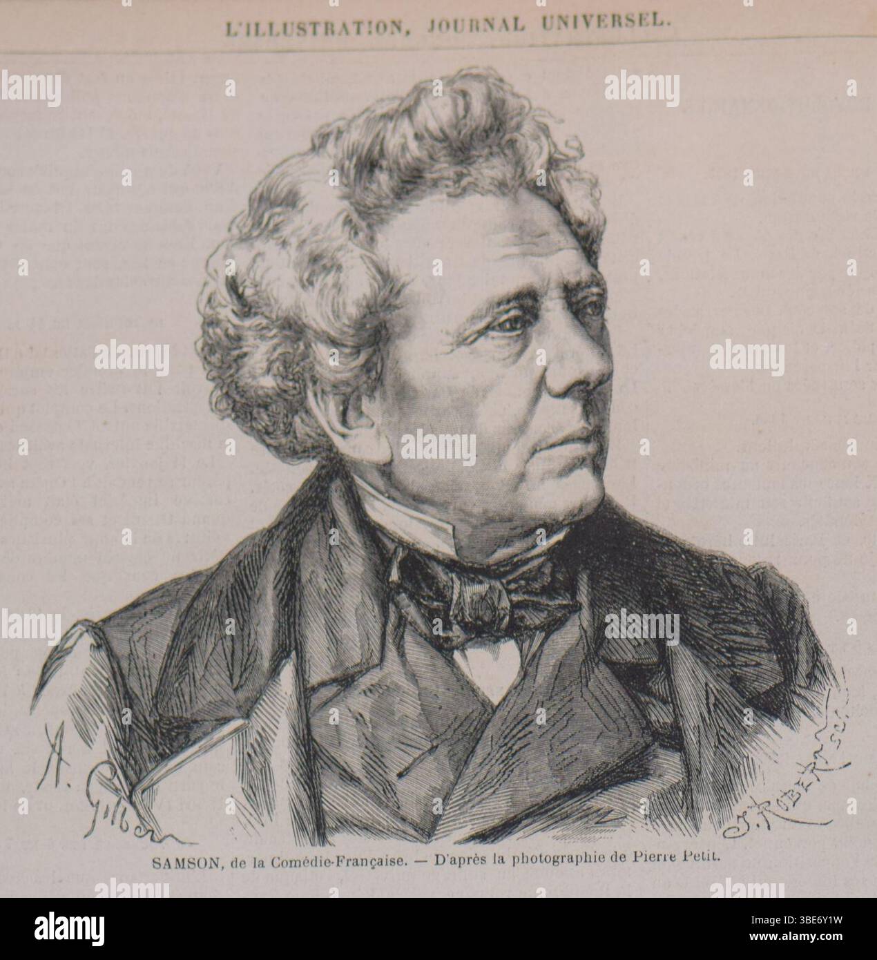 Joseph Isidore Samson 1871 Stock Photo - Alamy