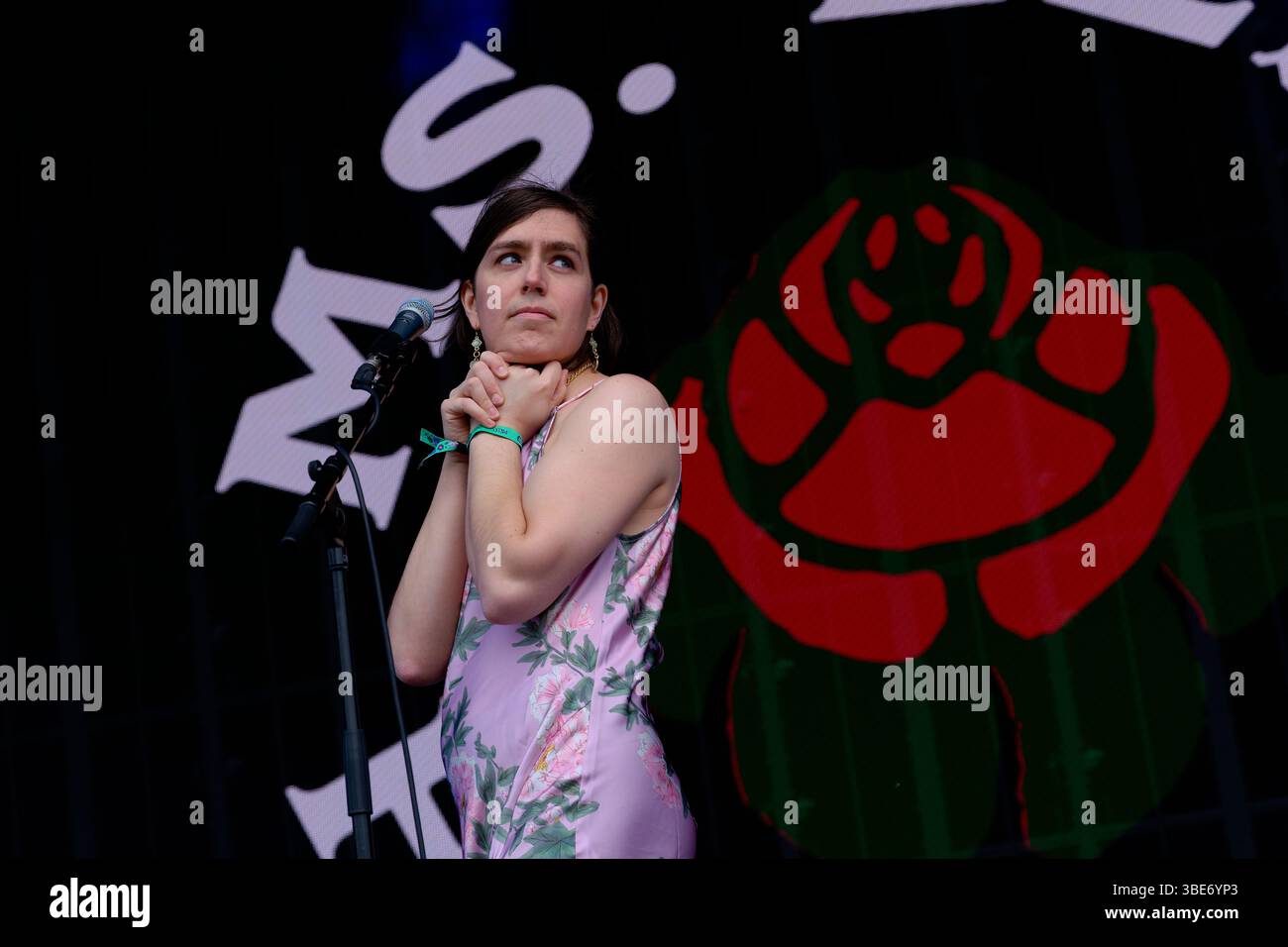 Catton Park, Derbyshire, UK. 24th May, 2025.Ezra Furman performing at ...