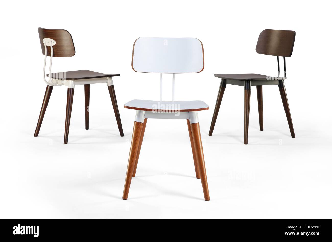 dining chair different angles isolated on white background Stock Photo ...
