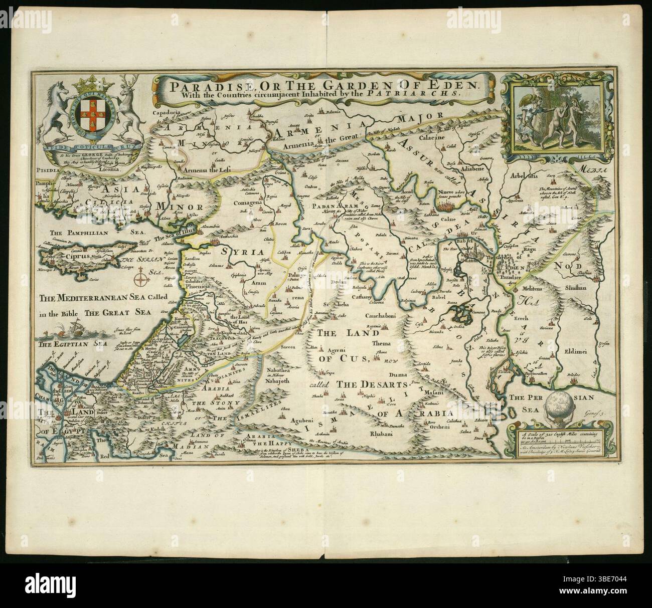 Joseph Moxon, Paradise, or the Garden of Eden. With the countries ...