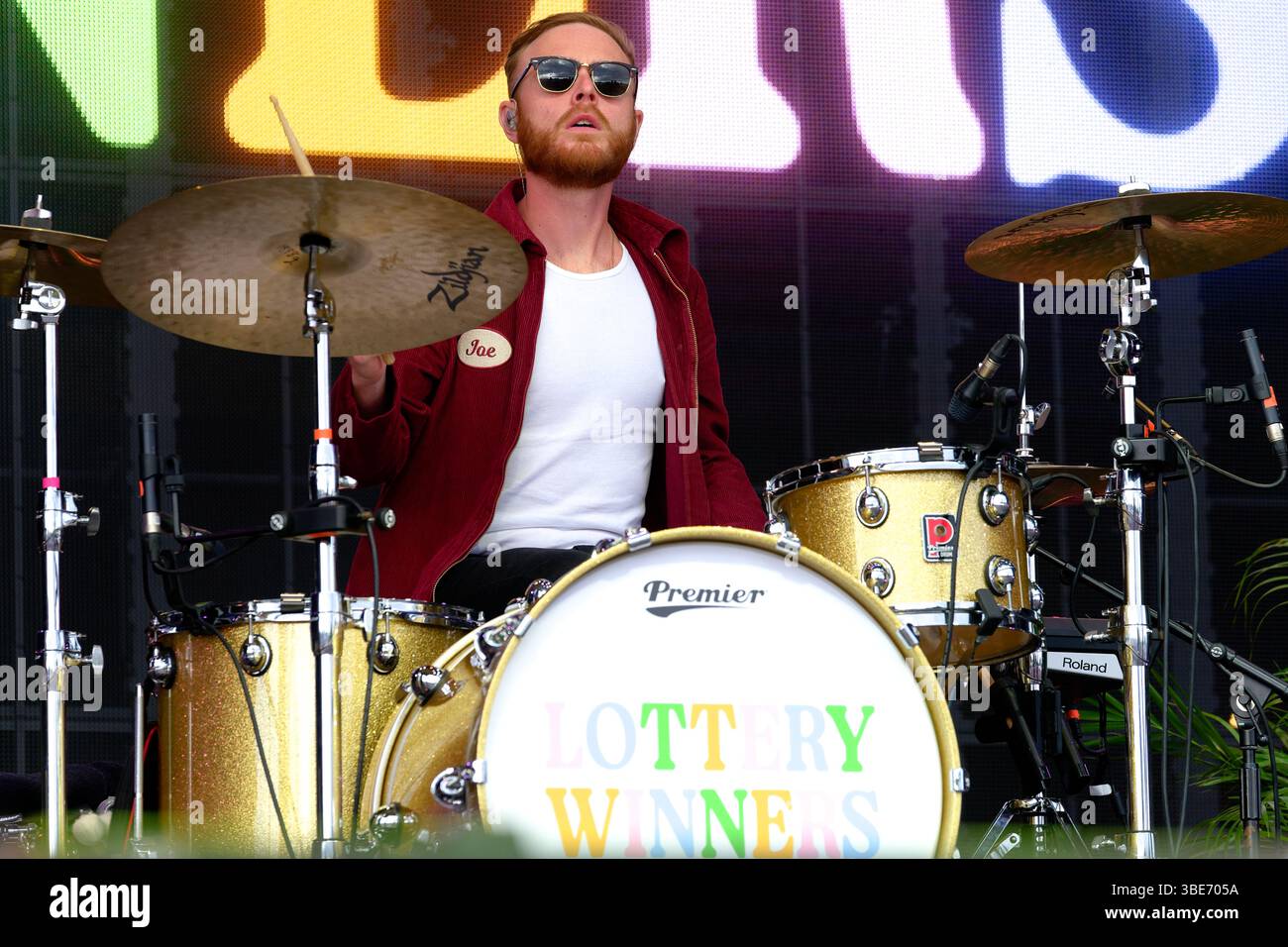 The Lottery Winners performing at Bearded Theory Festival, Catton Park ...