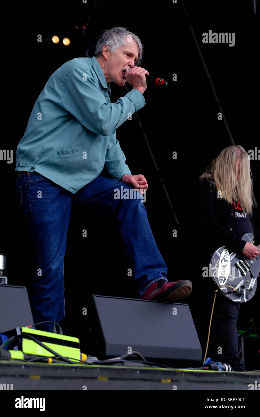 Ned's Atomic Dustbin performing at Bearded Theory Festival, Catton Park ...