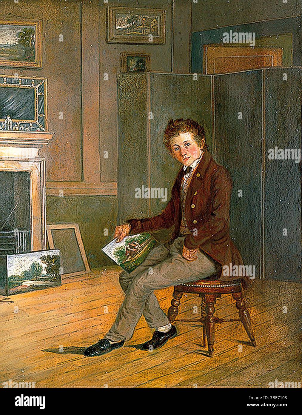Joseph Stannard as a Youth by Robert Ladbrooke Stock Photo - Alamy