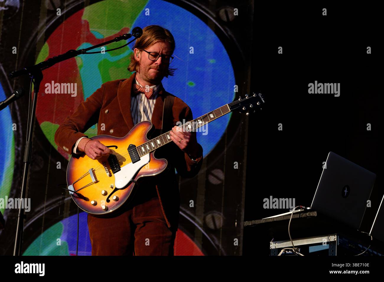 Public Service Broadcasting performing at Bearded Theory Festival ...
