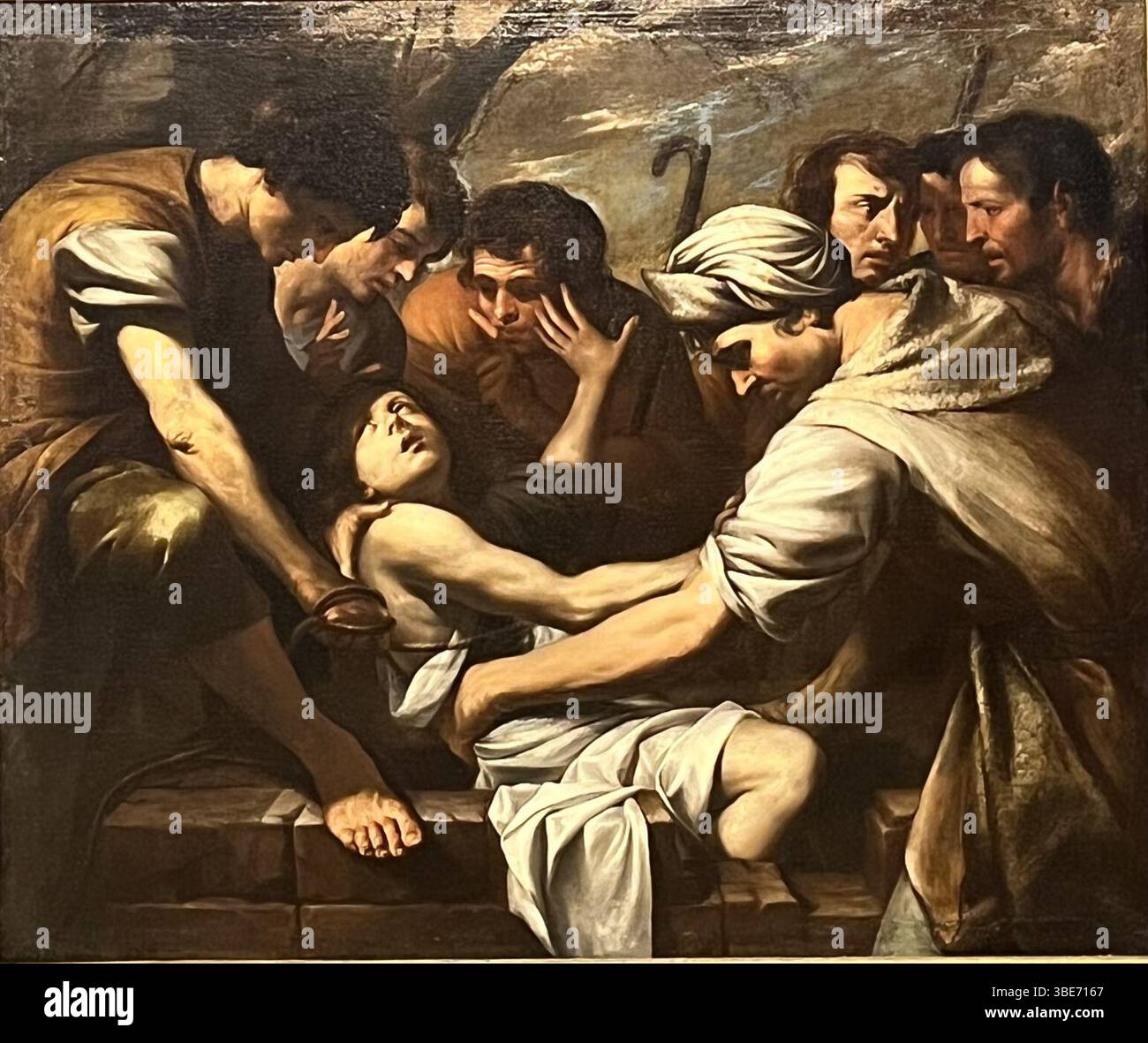 Joseph thrown in the cisterne by his brothers-Andrea Vaccaro-1640 Stock ...