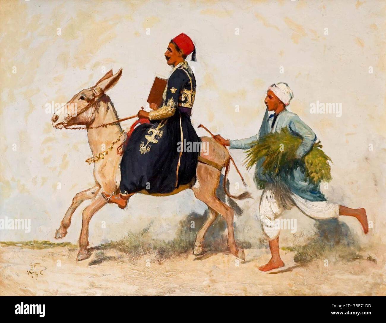 Joseph Walter West - Signed oil painting on board Stock Photo - Alamy