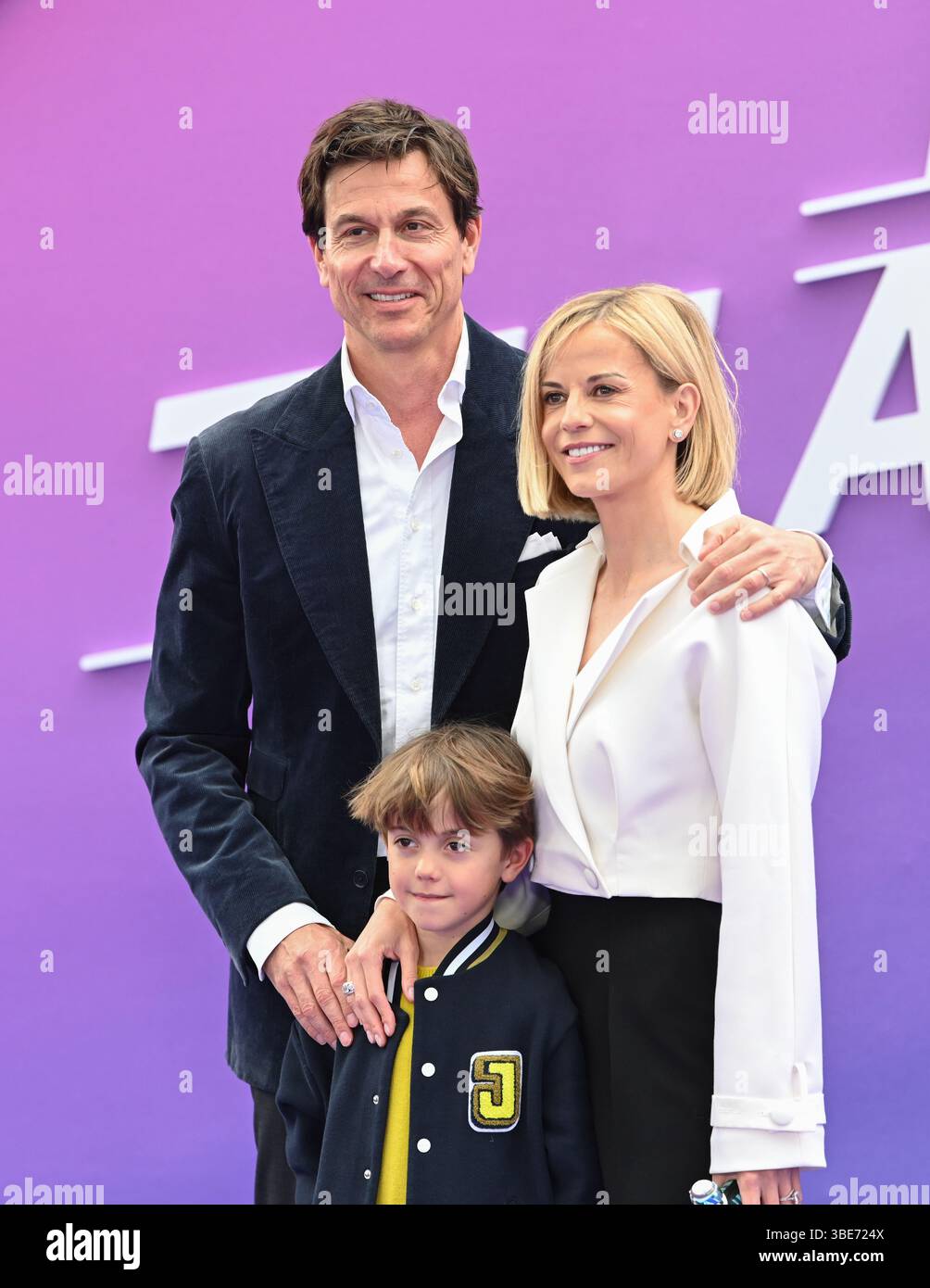 LONDON, UK. 27th May, 2025. Toto Wolff, Susie Wolff, Jack Wolff at F1 ...
