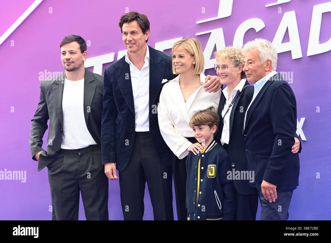 LONDON, UK. 27th May, 2025. Toto Wolff, Susie Wolff, Jack Wolff at F1 ...