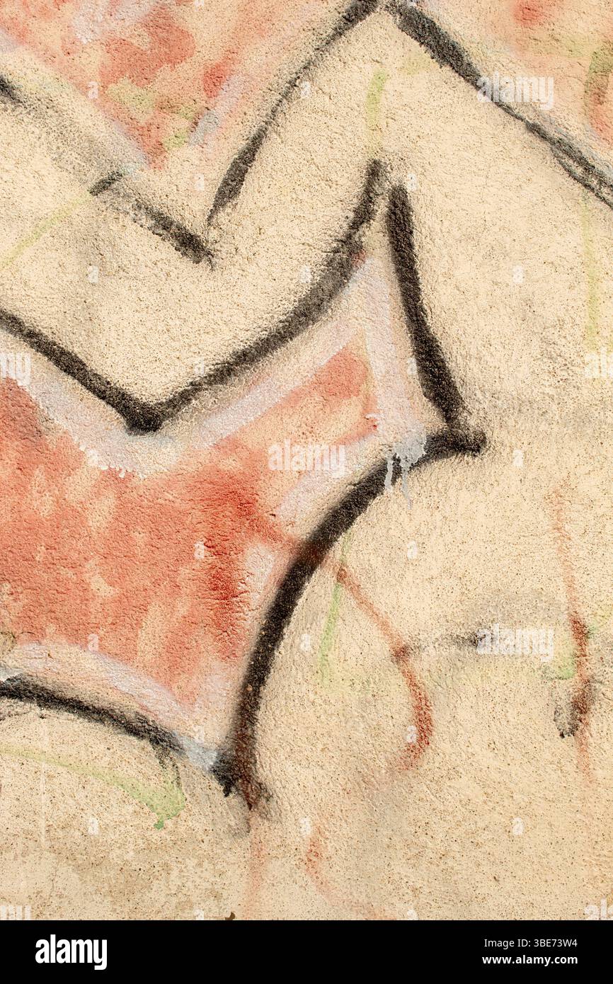 Graffiti, wall, background, with a specific texture, color Stock Photo ...