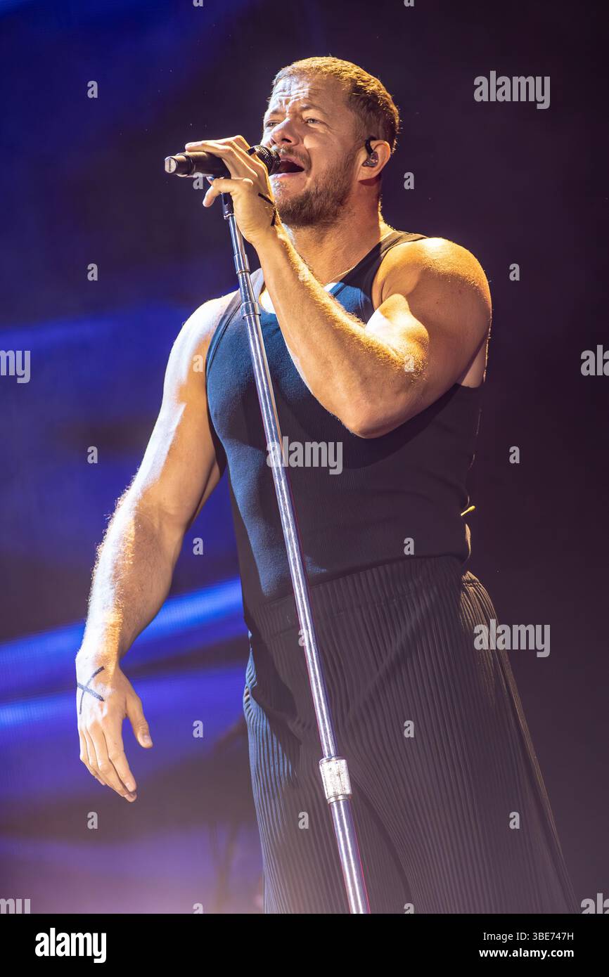Milan Italy. 27th may 2025. The American band IMAGINE DRAGONS performs ...