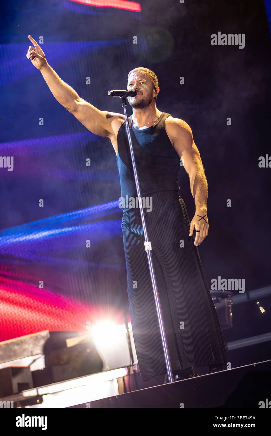 Milan Italy. 27th may 2025. The American band IMAGINE DRAGONS performs ...