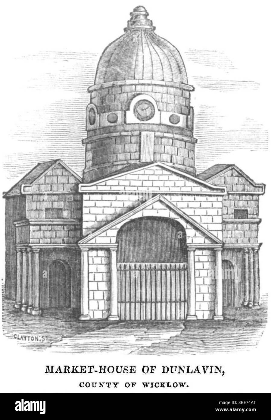 Market-House of Dunlavin, County of Wicklow, 1835 Stock Photo - Alamy