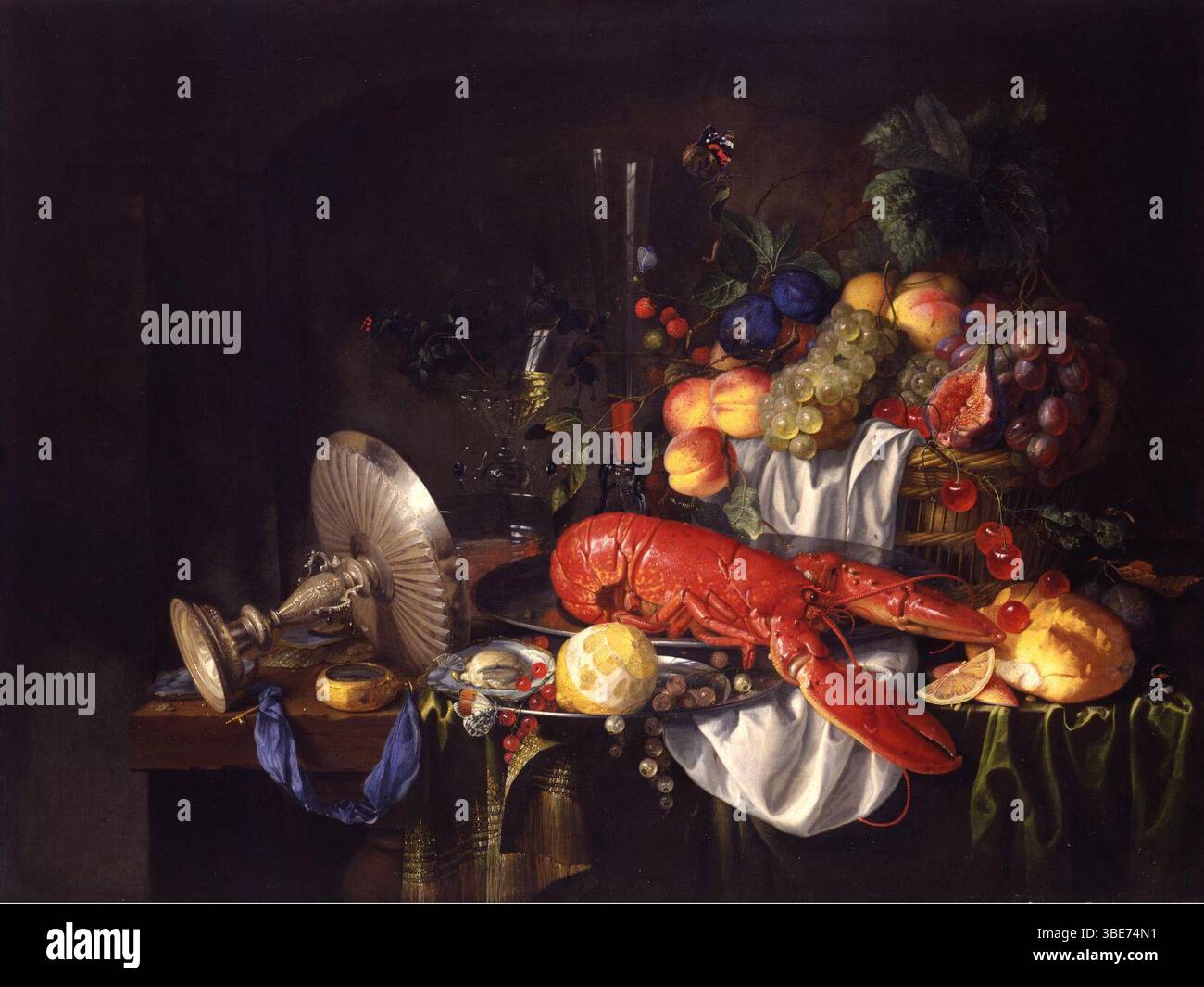Still Life with a Lobster Stock Photo - Alamy