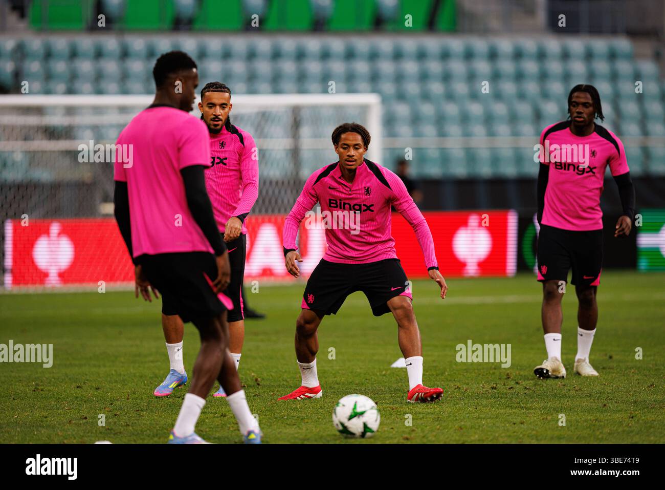 Wroclaw, Poland. 27th May, 2025. Mathis Amougou seen during official ...