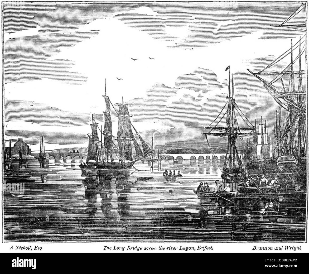 Long river bridge Cut Out Stock Images & Pictures - Alamy