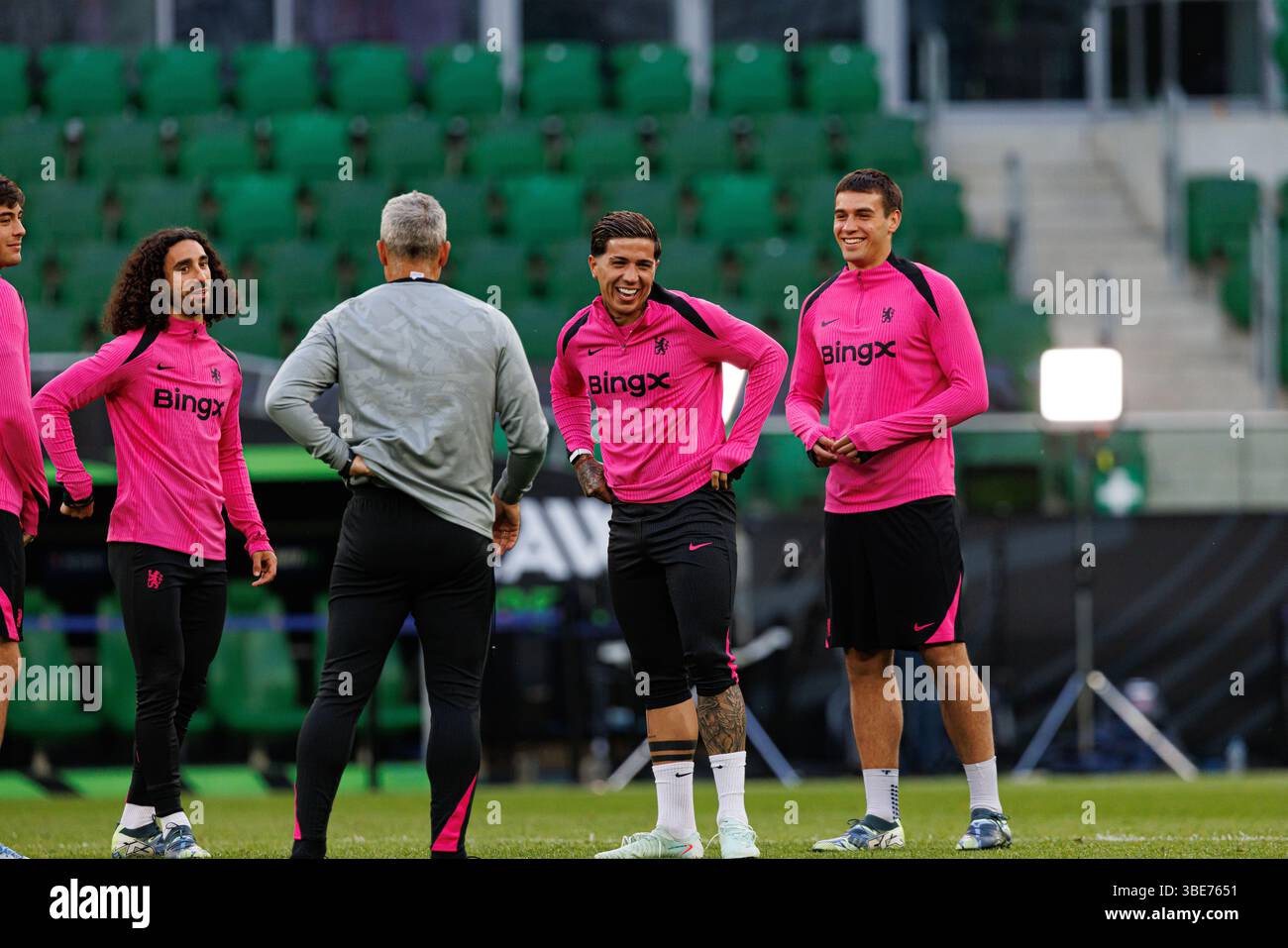 Wroclaw, Poland. 27th May, 2025. Players of Chelsea seen during ...