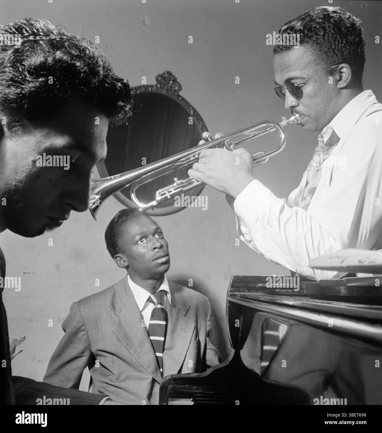 Miles Davis, Howard McGhee and unknown pianist. NYC, September 1947 ...