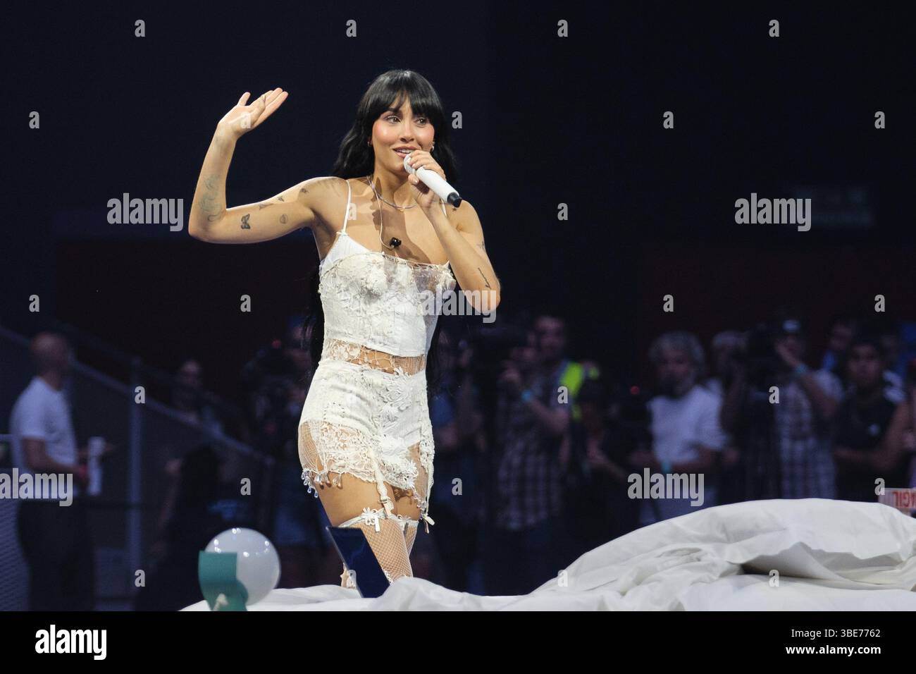 Singer Aitana Ocaña performs during the presentation of her new album ...