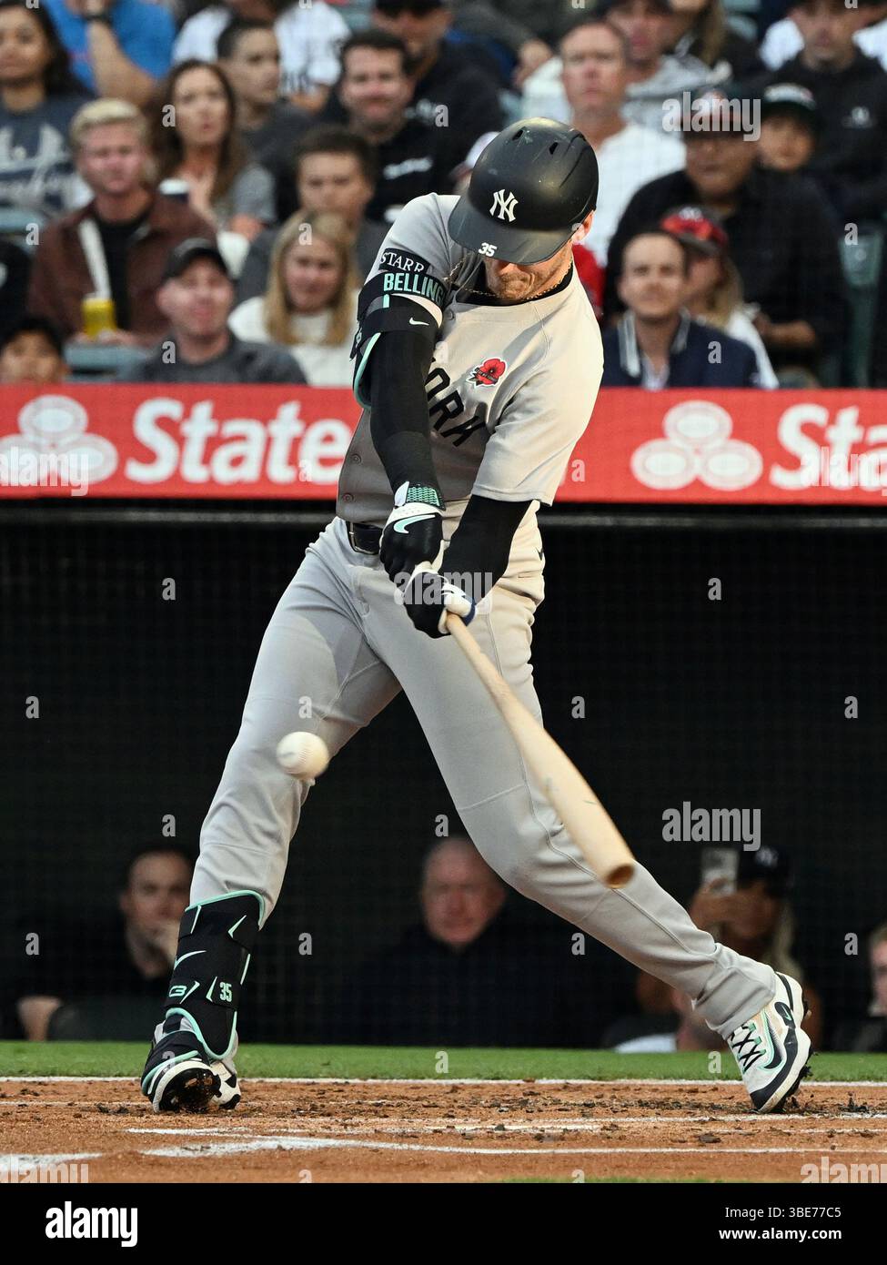 ANAHEIM, CA - MAY 26: New York Yankees right fielder Cody Bellinger (35 ...