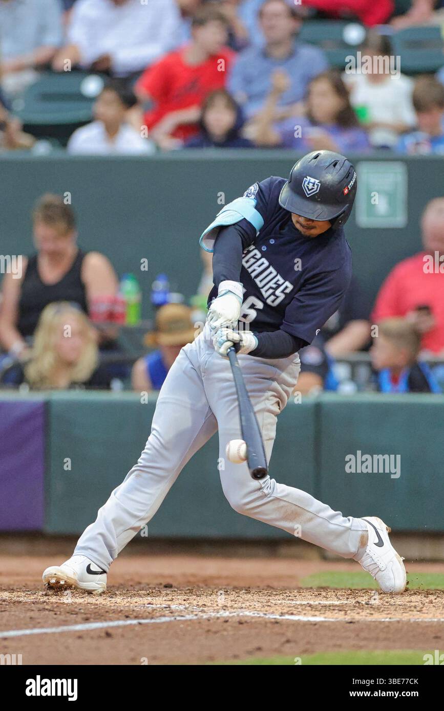 Winston-Salem, NC: Hudson Valley Renegades shortstop Brenny Escanio (16 ...
