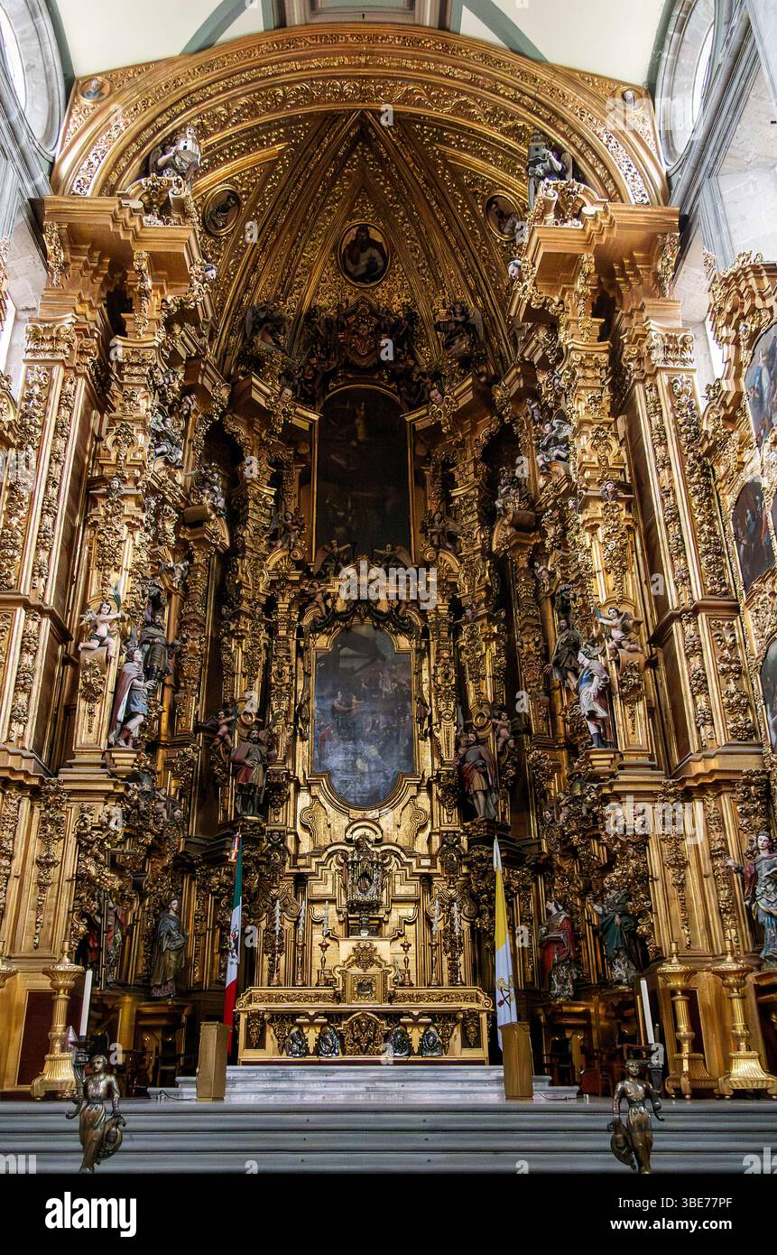 Retable in the Metropolitan Cathedral Mexico City, Mexico Stock Photo ...