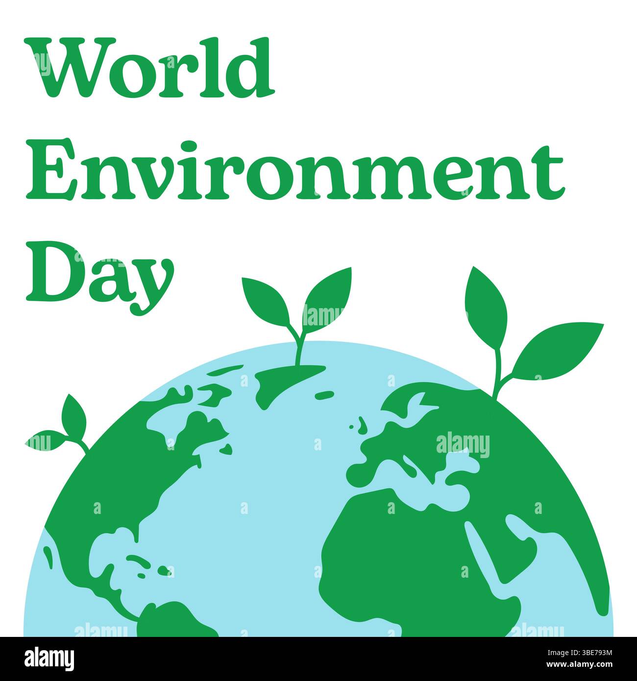 World Environment Day. Greeting card, banner, poster. Concept ...