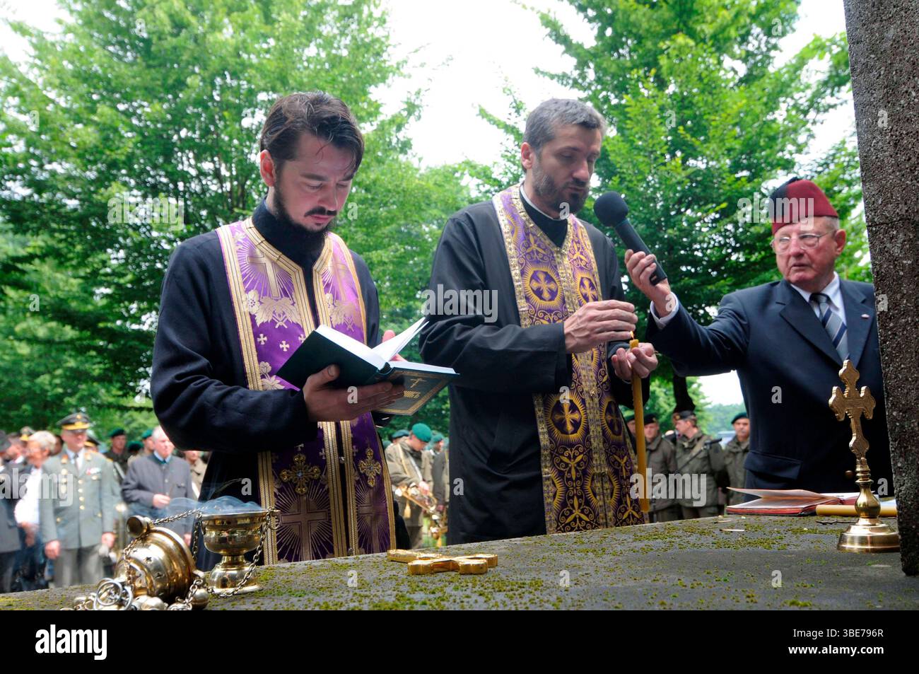 priest of the eastern orthodox church during a religious ceremony ...