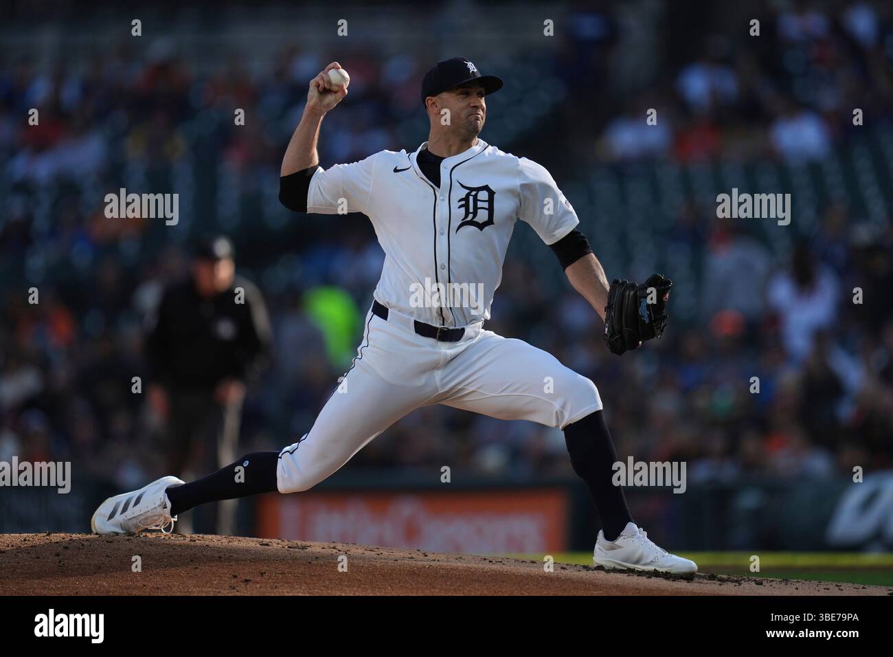Detroit Tigers pitcher Jack Flaherty throws against the San Francisco ...