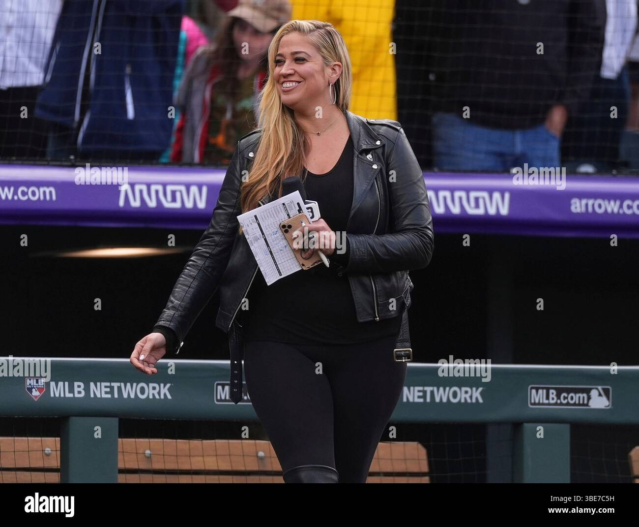 New York Yankees television clubhouse reporter Meredith Marskovits in ...