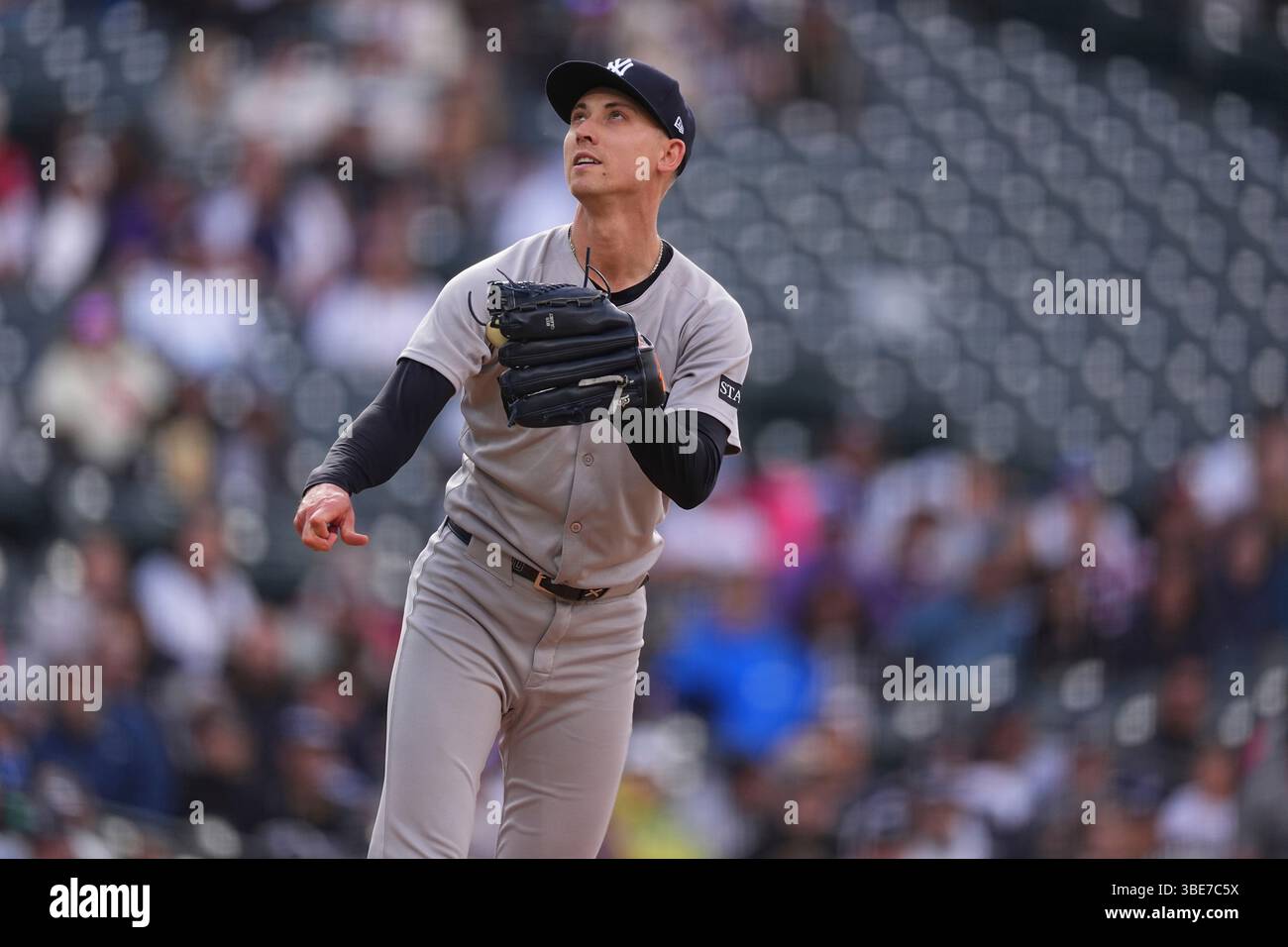 New York Yankees relief pitcher Luke Weaver (30) in the ninth inning of ...