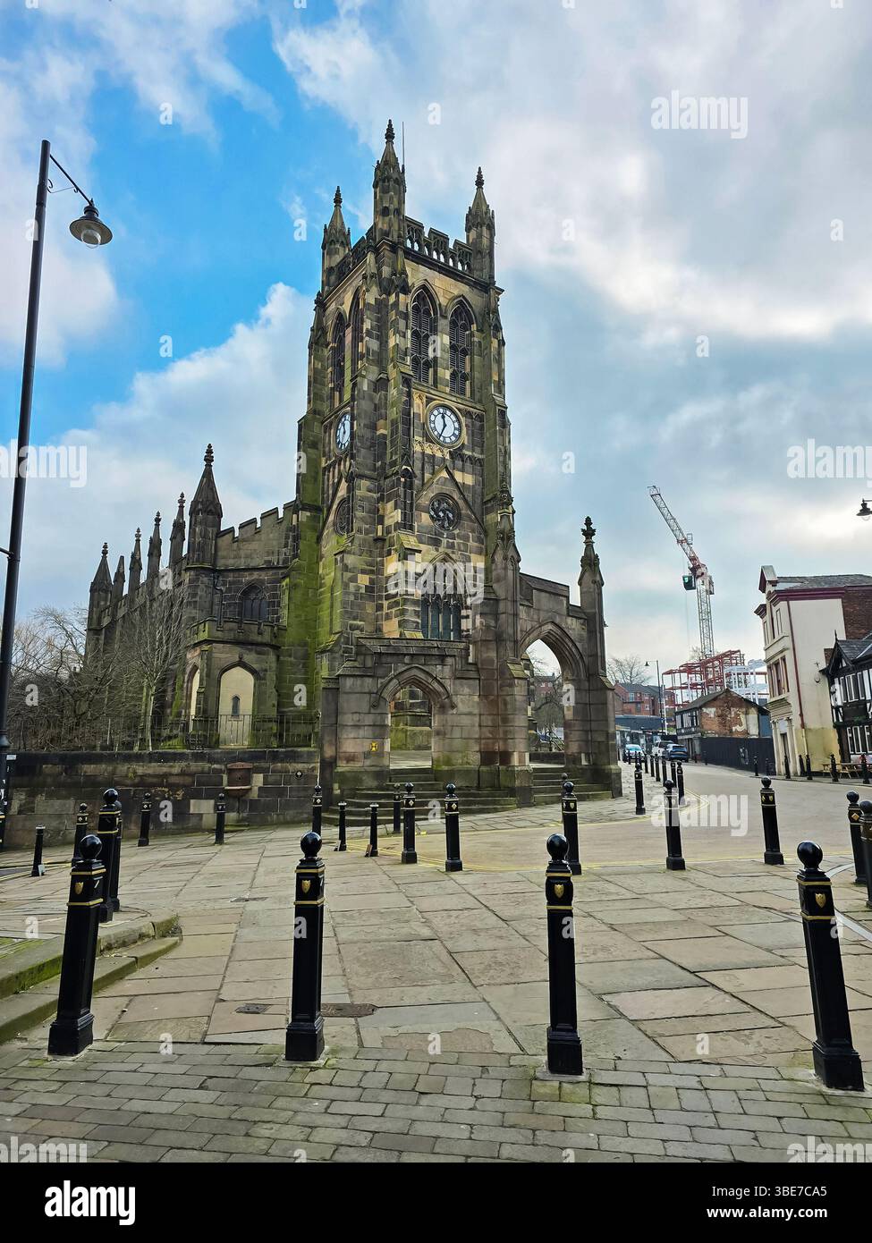 A stunning view of St. Mary's Church in Stockport, Greater Manchester ...