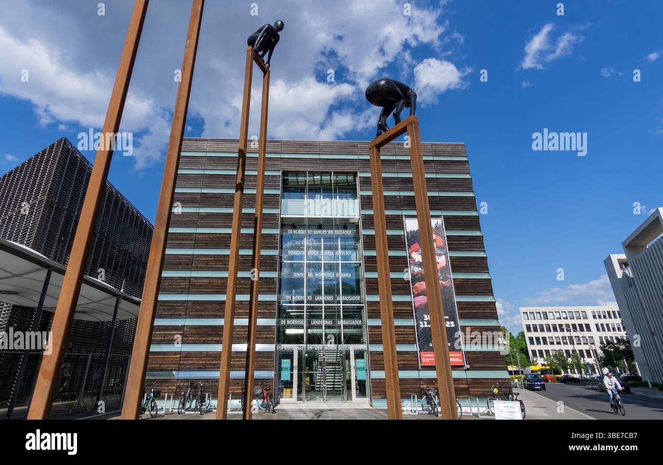 The Nordic Embassies complex in Berlin with its distinctive modern ...