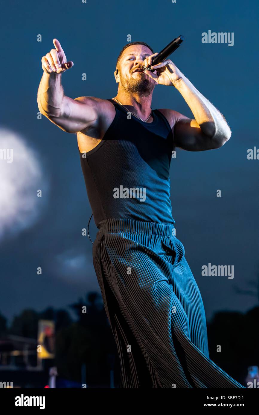 Milan Italy. 27th may 2025. The American band IMAGINE DRAGONS performs ...