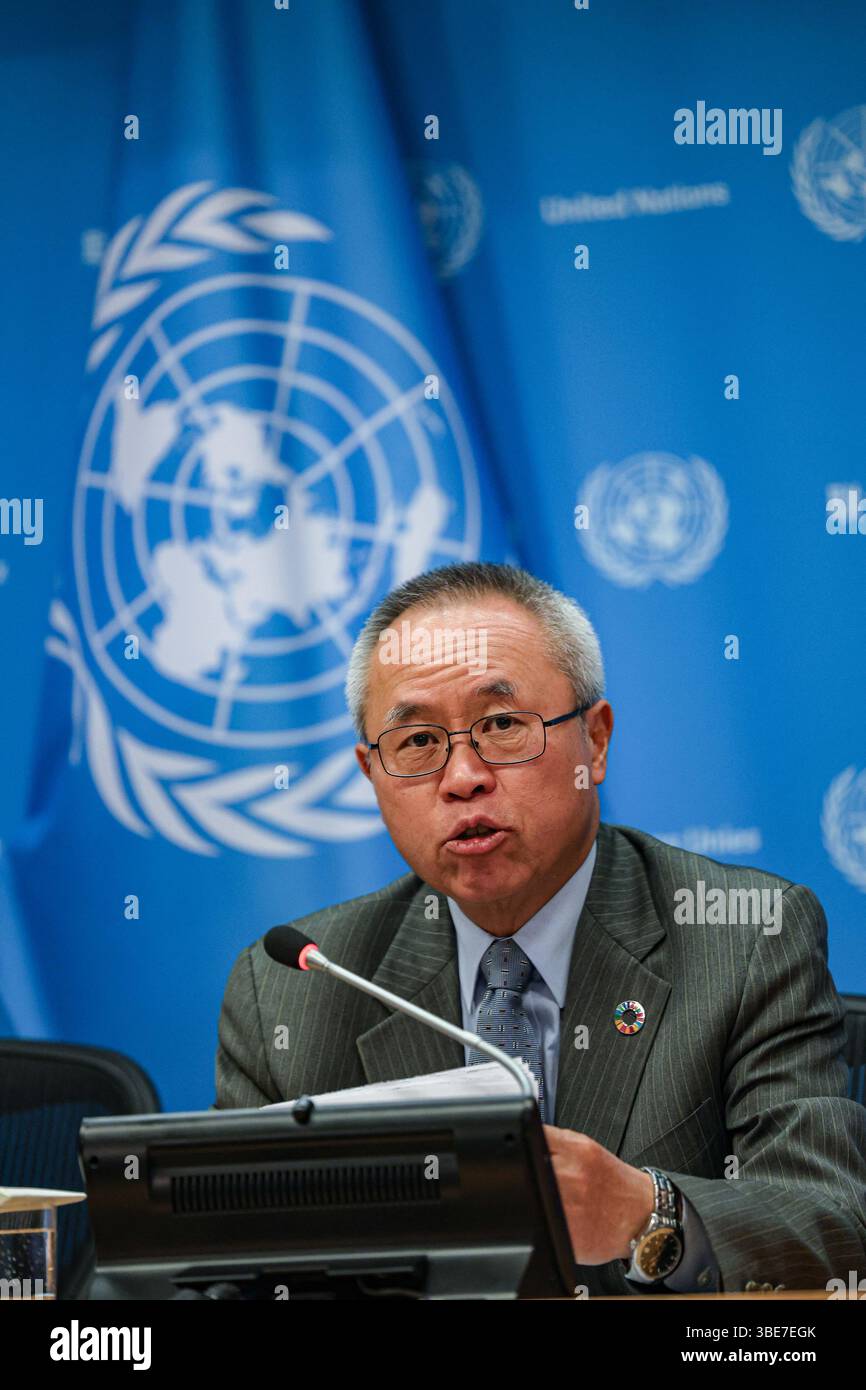 New York, New York, USA. 27th May, 2025. LI JUNHUA, Under-Secretary ...