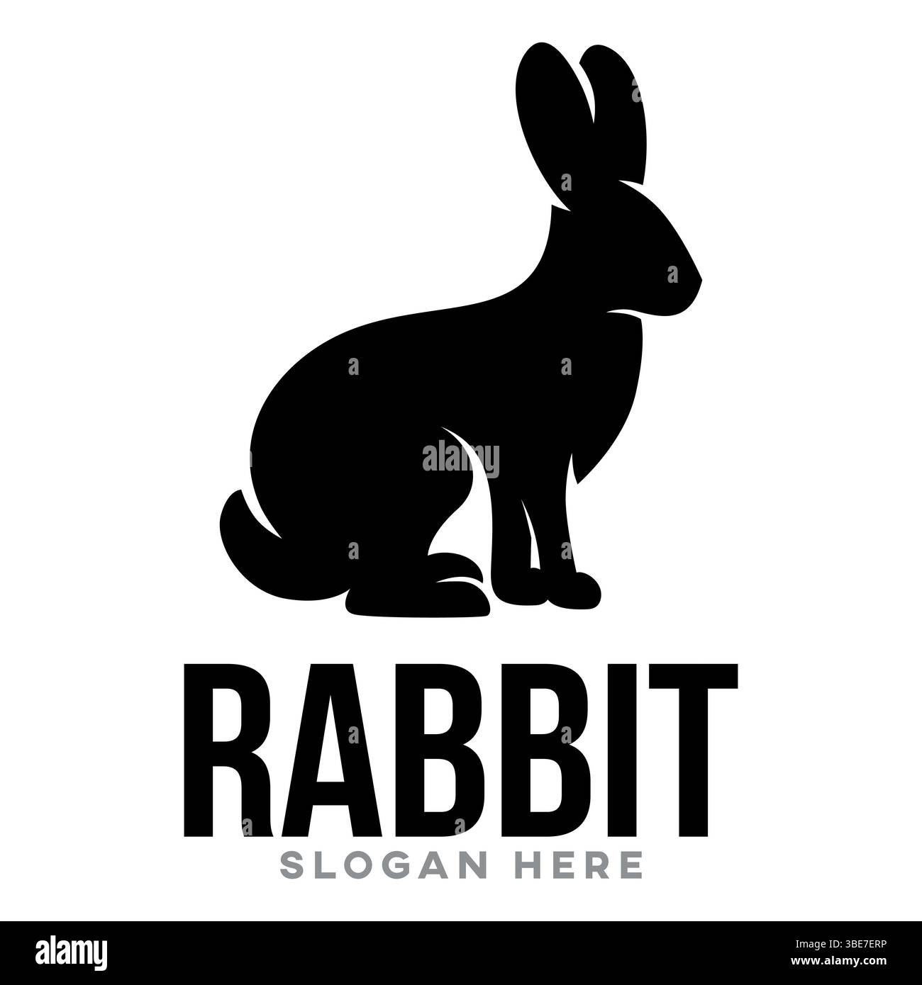 Modern cute rabbit logo. Vector illustration Stock Vector Image & Art ...