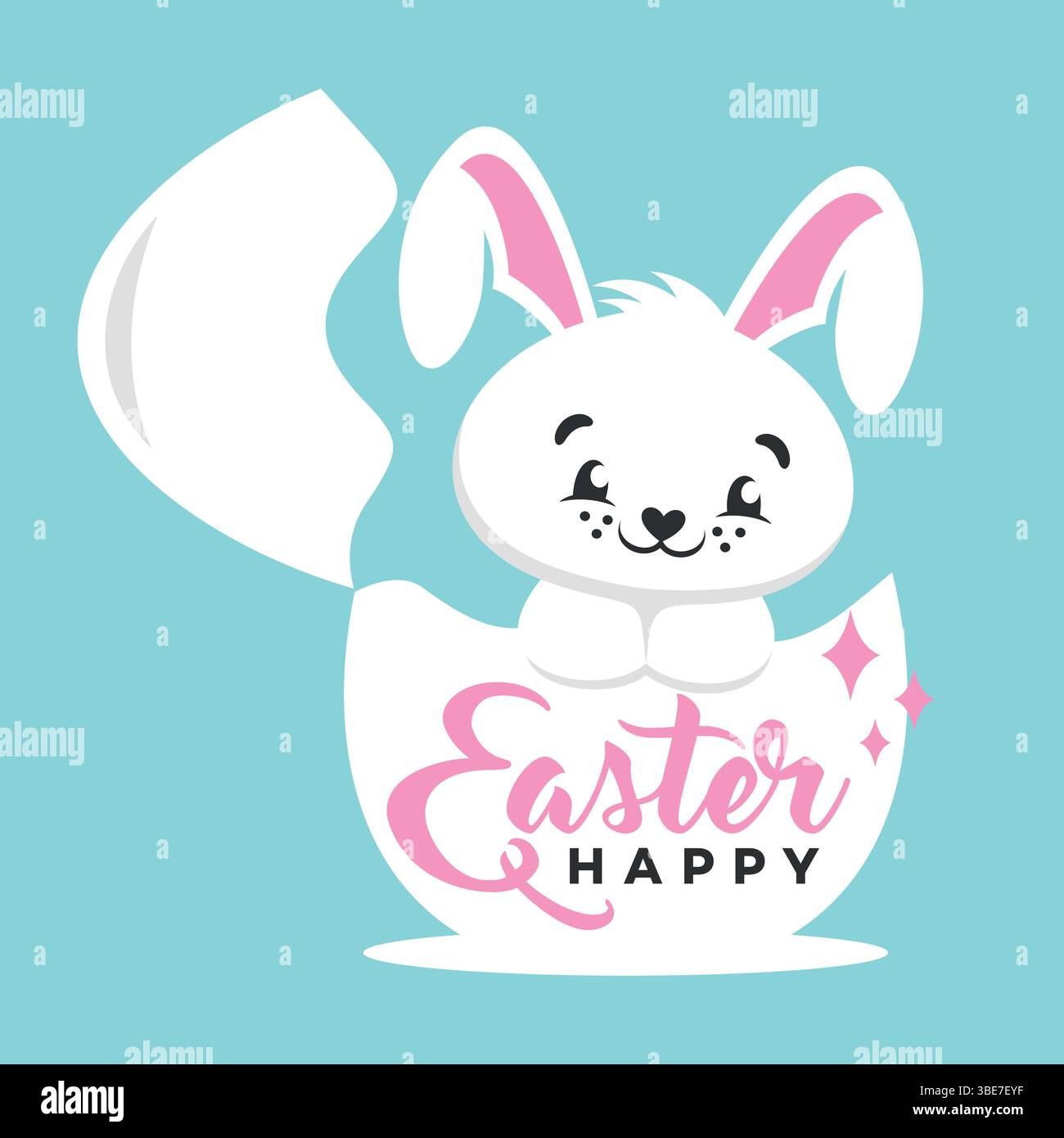 Modern cute rabbit logo. Vector illustration Stock Vector Image & Art ...