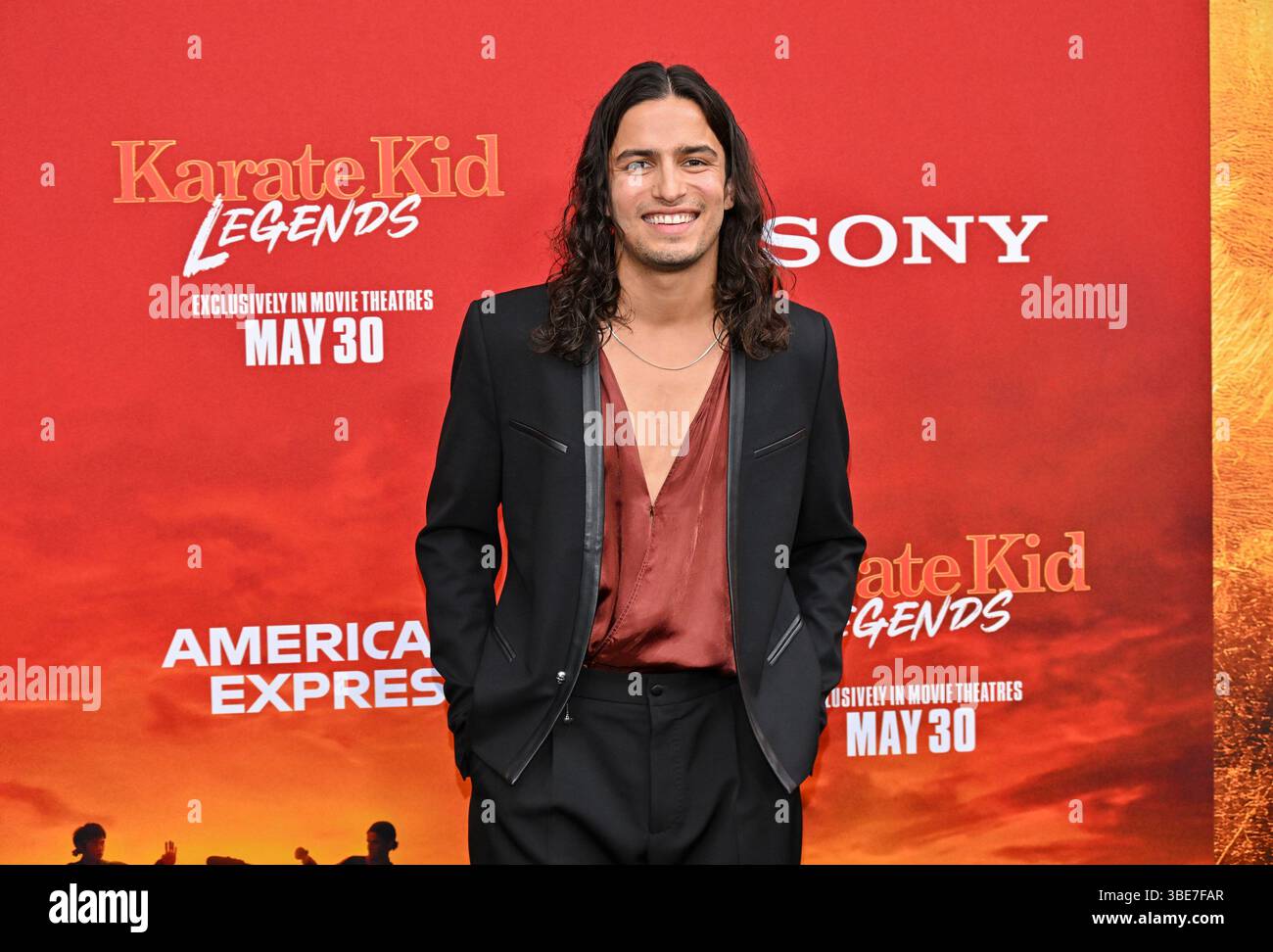 Aramis Knight attends the world premiere of "Karate Kid: Legends" at ...