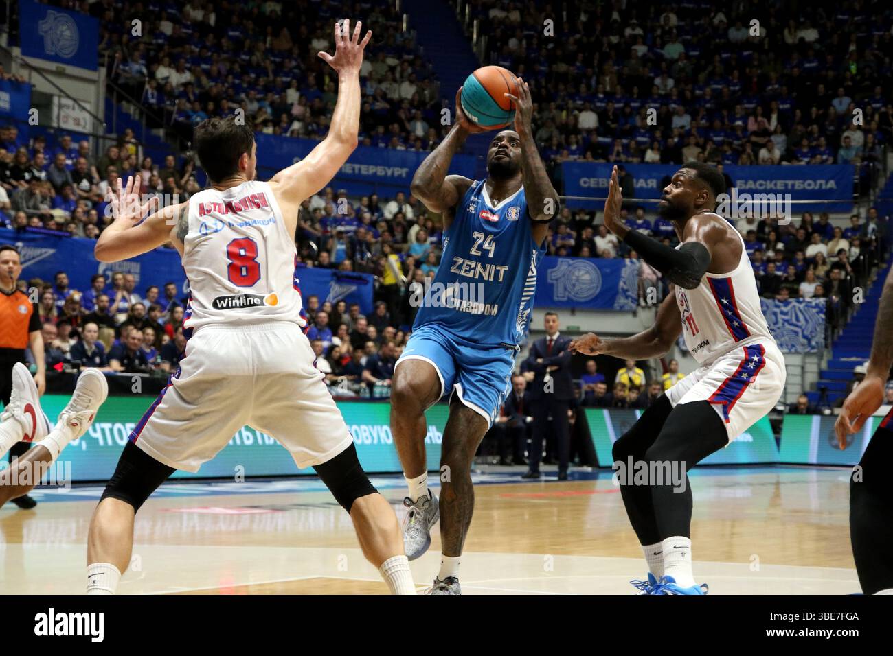 Saint Petersburg, Russia. 27th May, 2025. Anton Astapkovich (8), Livio ...